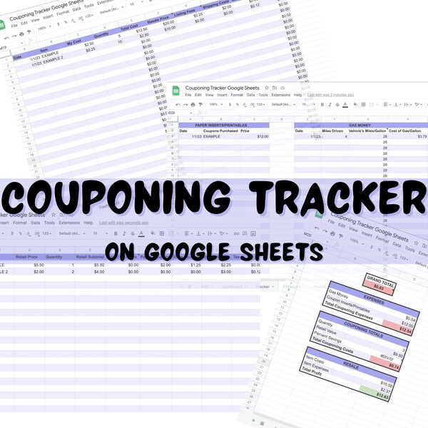 Coupon Spreadsheet - Etsy