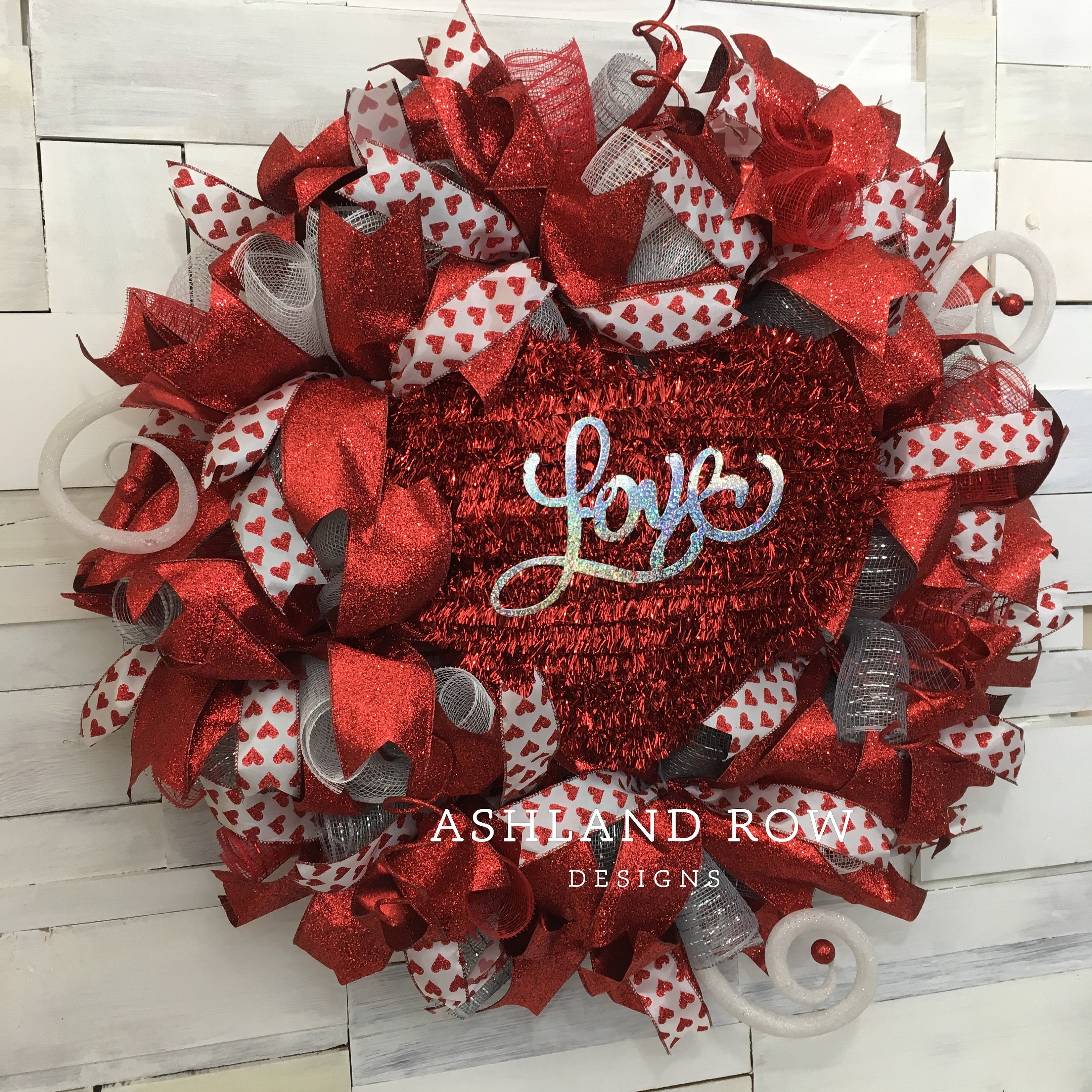 Corona de San Valentín Corona de amor de San Valentín corona - Etsy España