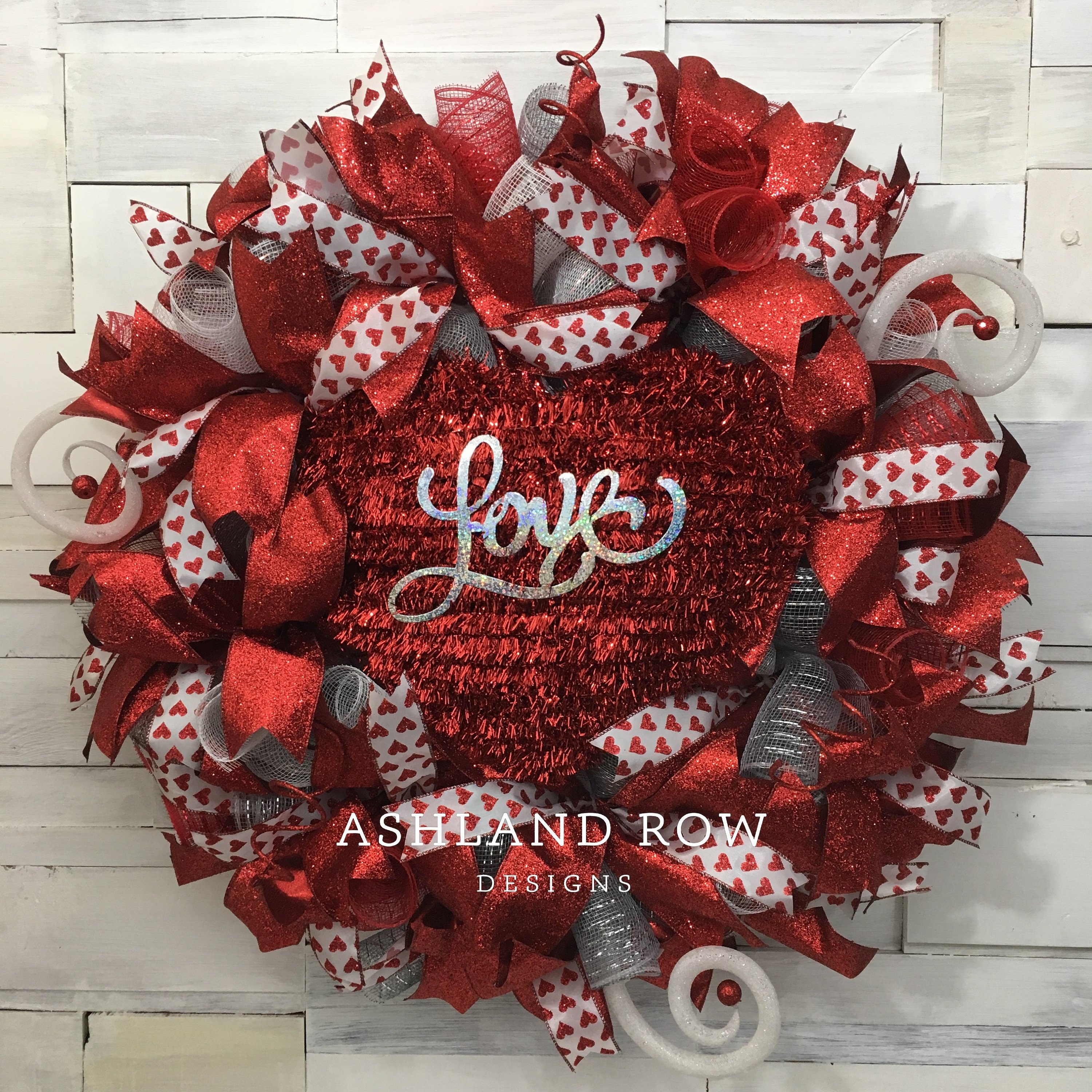 Corona de San Valentín Corona de amor de San Valentín corona | Etsy