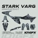 Stark Varg Graphics Kit HEXOCAM GREY Decals Stickers Laminated Camo ...