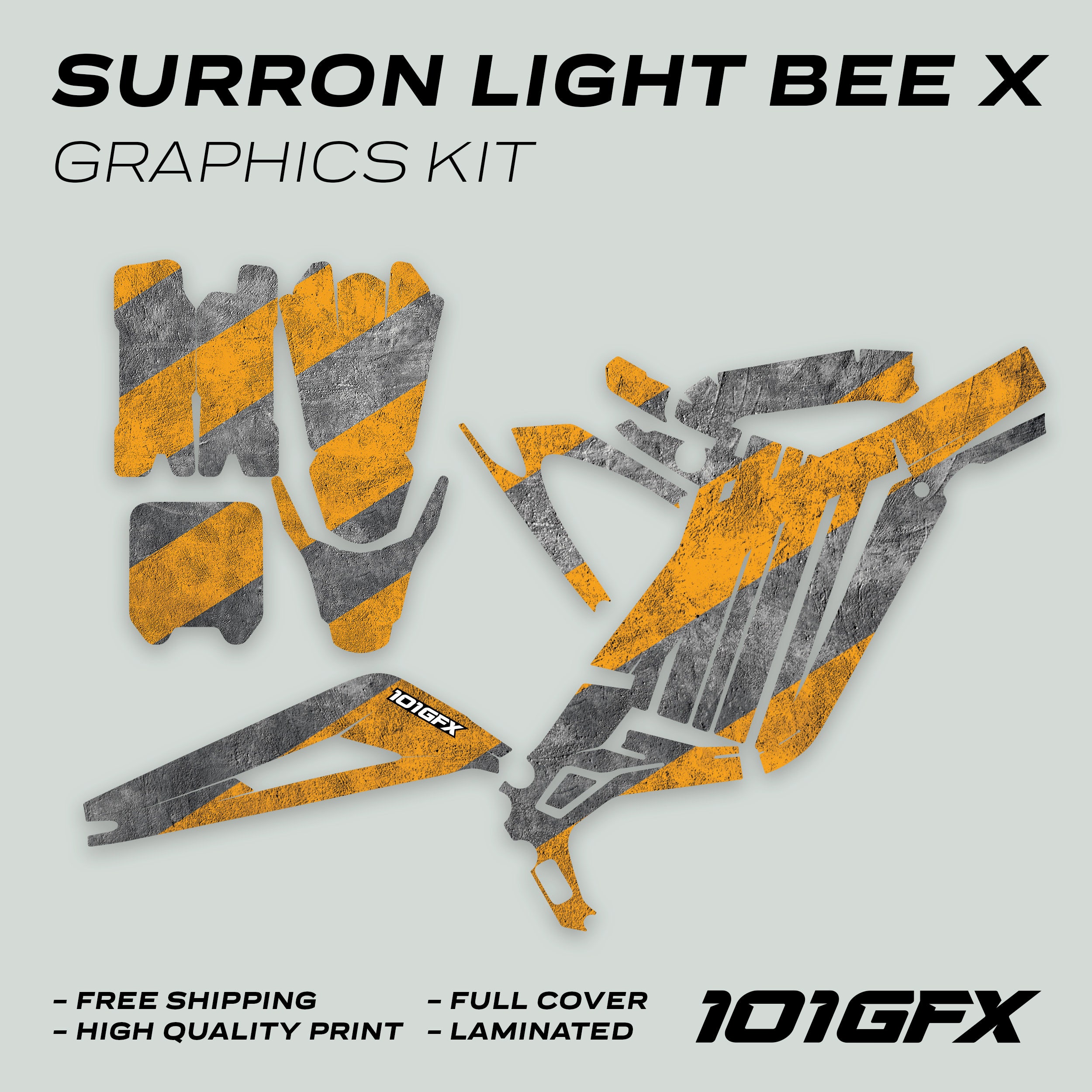 Surron Light Bee X Graphics Kit CONCRETE LINES Decals Stickers - Etsy