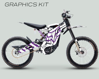 Surron Light Bee X Graphics Kit FOX RACE LINE White Grey - Etsy