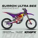 Surron Ultra Bee Graphics Kit SOLID COLOR WHITE Decals Stickers ...