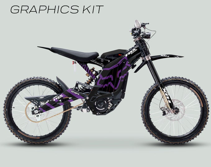 Surron Light Bee X Graphics Kit HEXOCAM PURPLE Stickers Honeycomb Cams ...