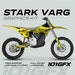 Stark Varg Graphics Kit HEXOCAM YELLOW Decals Stickers Laminated Camo ...