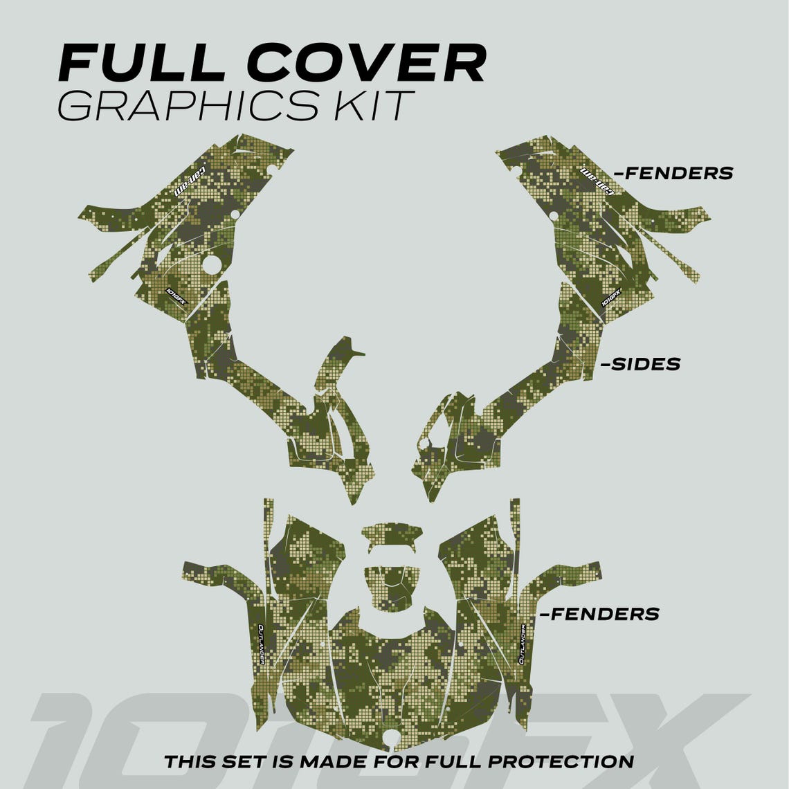 Can-am OUTLANDER Graphics Kit DIGITAL CAMO Earth for 650 / 800 / 1000 ...