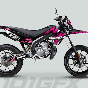 Derbi Senda Graphics Kit X-treme 2011-2017 LIGHTNING MAGENTA PINK ...