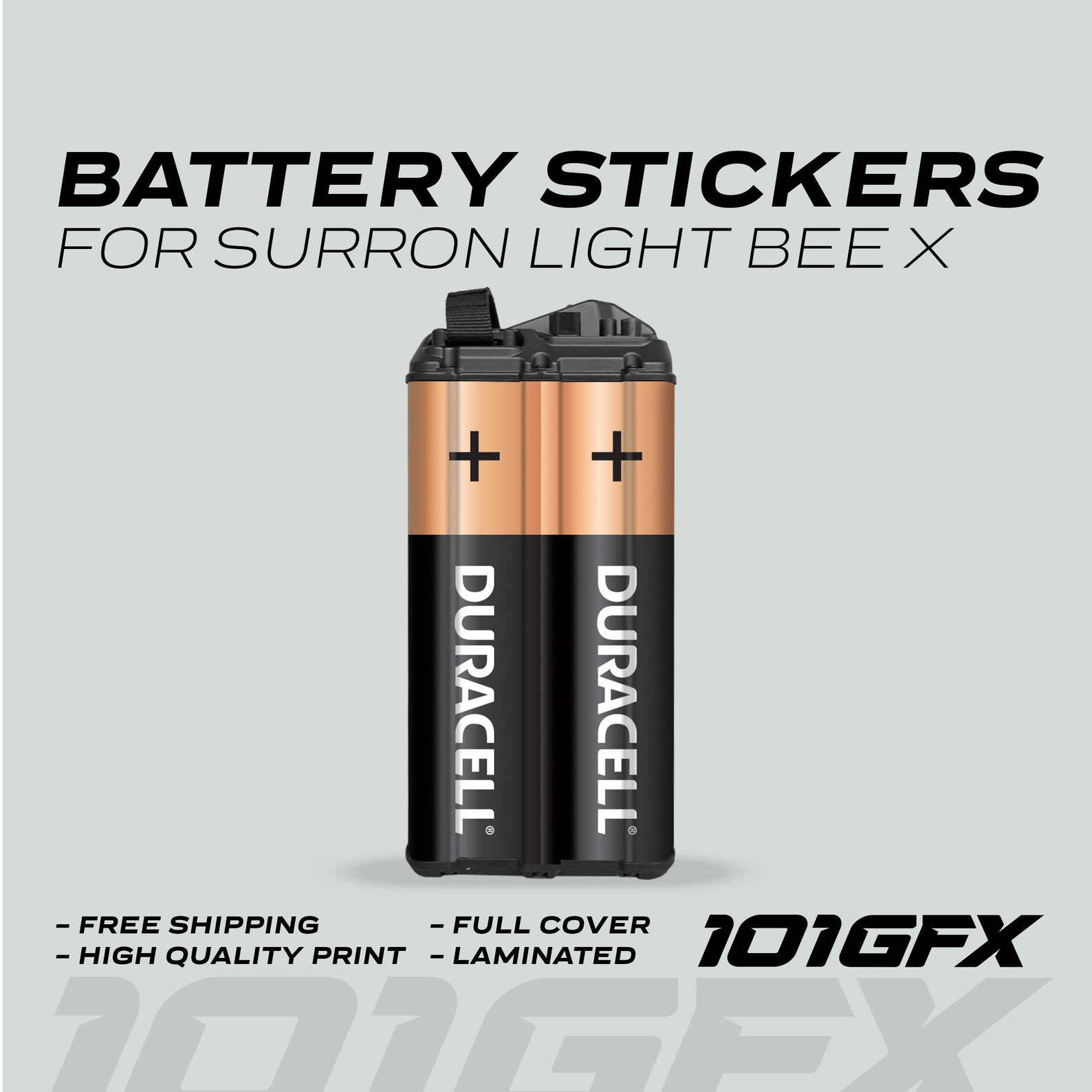Surron Light Bee X Battery Stickers BATTERY DUO Decals, Graphics Kit ...