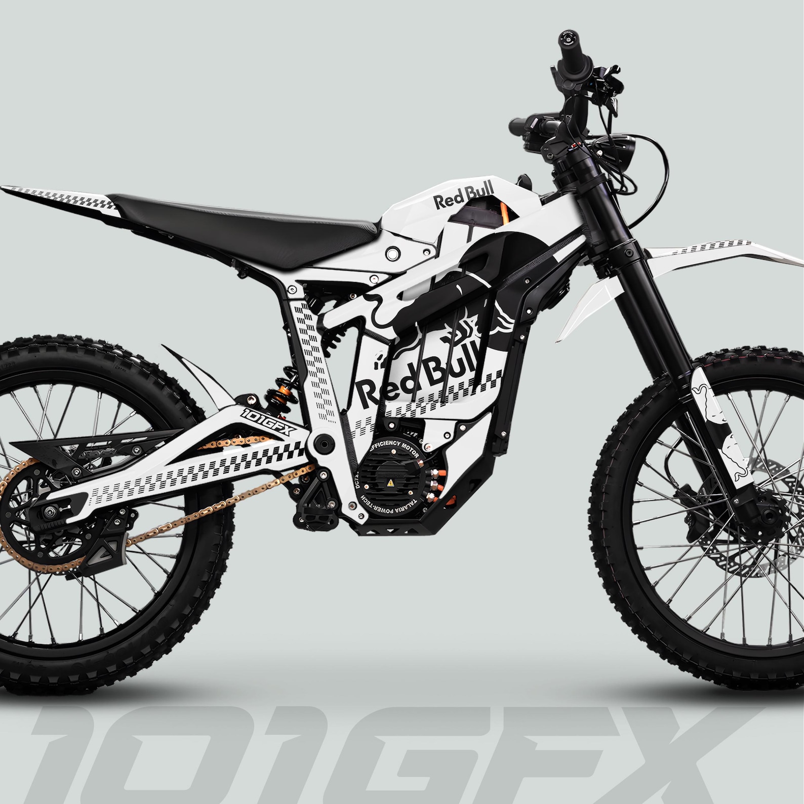 Talaria Sting MX5 PRO Graphics Kit RBULL MONO White Black Decals ...