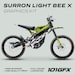 Surron Light Bee X Graphics Kit SLICE BLACK GREEN Stickers Grunge ...