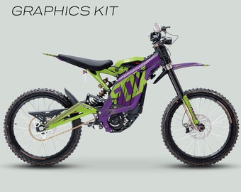 Surron Light Bee X Graphics Kit HEXOCAM PURPLE Stickers - Etsy