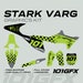 Stark Varg Graphics Kit RACE BLACK GREEN Decals Stickers Laminated Race ...