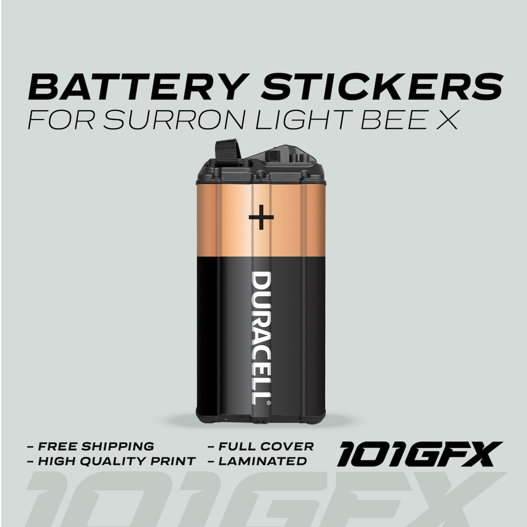Surron Light Bee X Battery Stickers DURACELL ONE Battery Decals ...