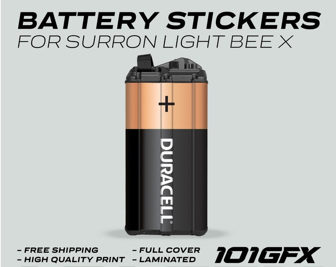 Surron Light Bee X Battery Stickers DURACELL ONE Battery Decals ...