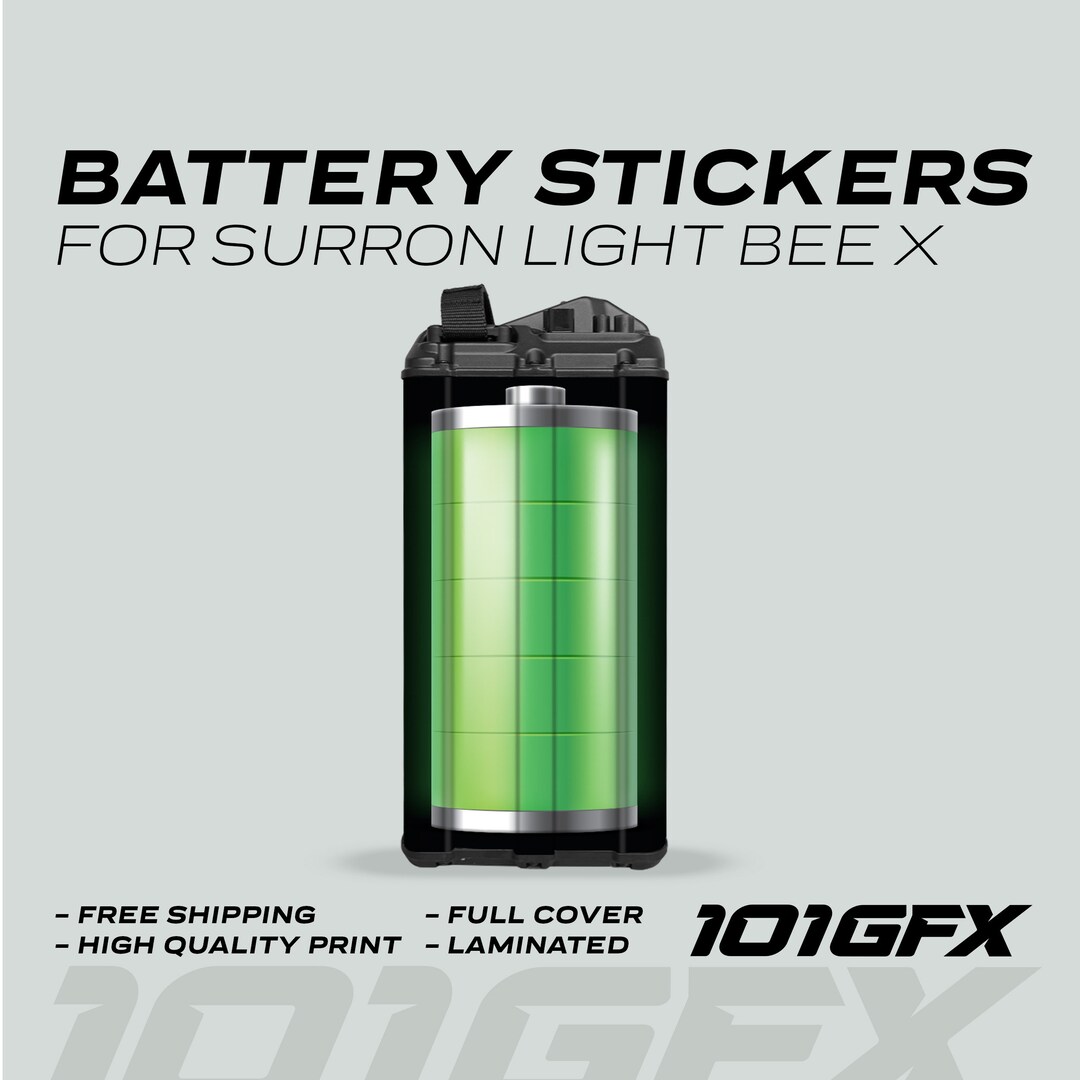 Surron Light Bee X Battery Stickers BATTERY 3D Decals, Graphics Kit ...