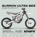 Surron Ultra Bee Graphics Kit SOLID COLOR WHITE Decals Stickers ...