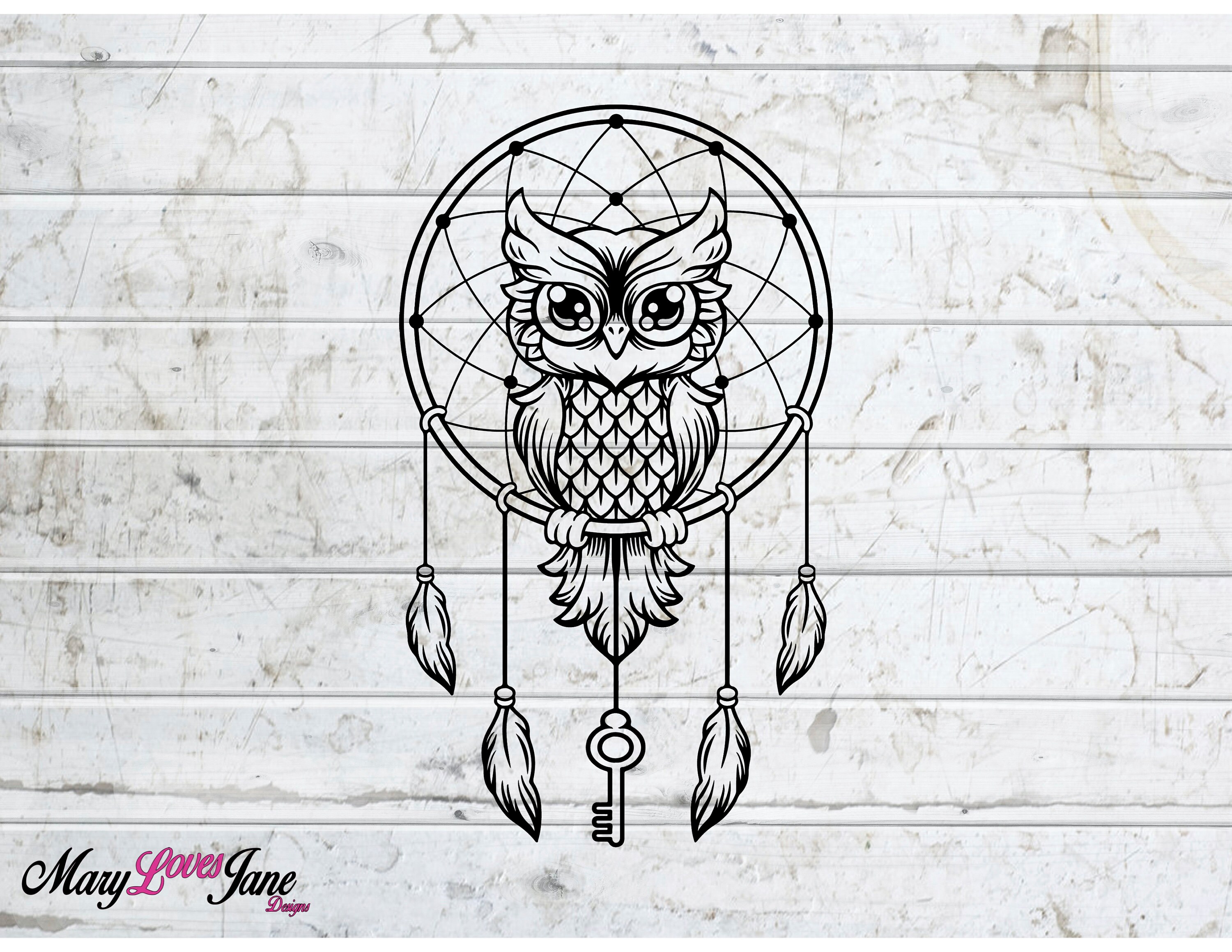 Owl Dream Catcher Vinyl Decal Owl Dream Catcher Vinyl - Etsy