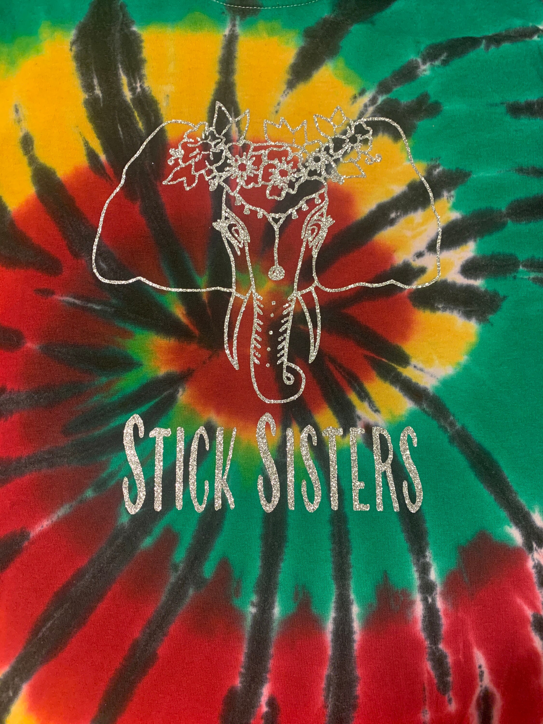 Stick Sisters Rasta Tie Dye T-shirt - Etsy