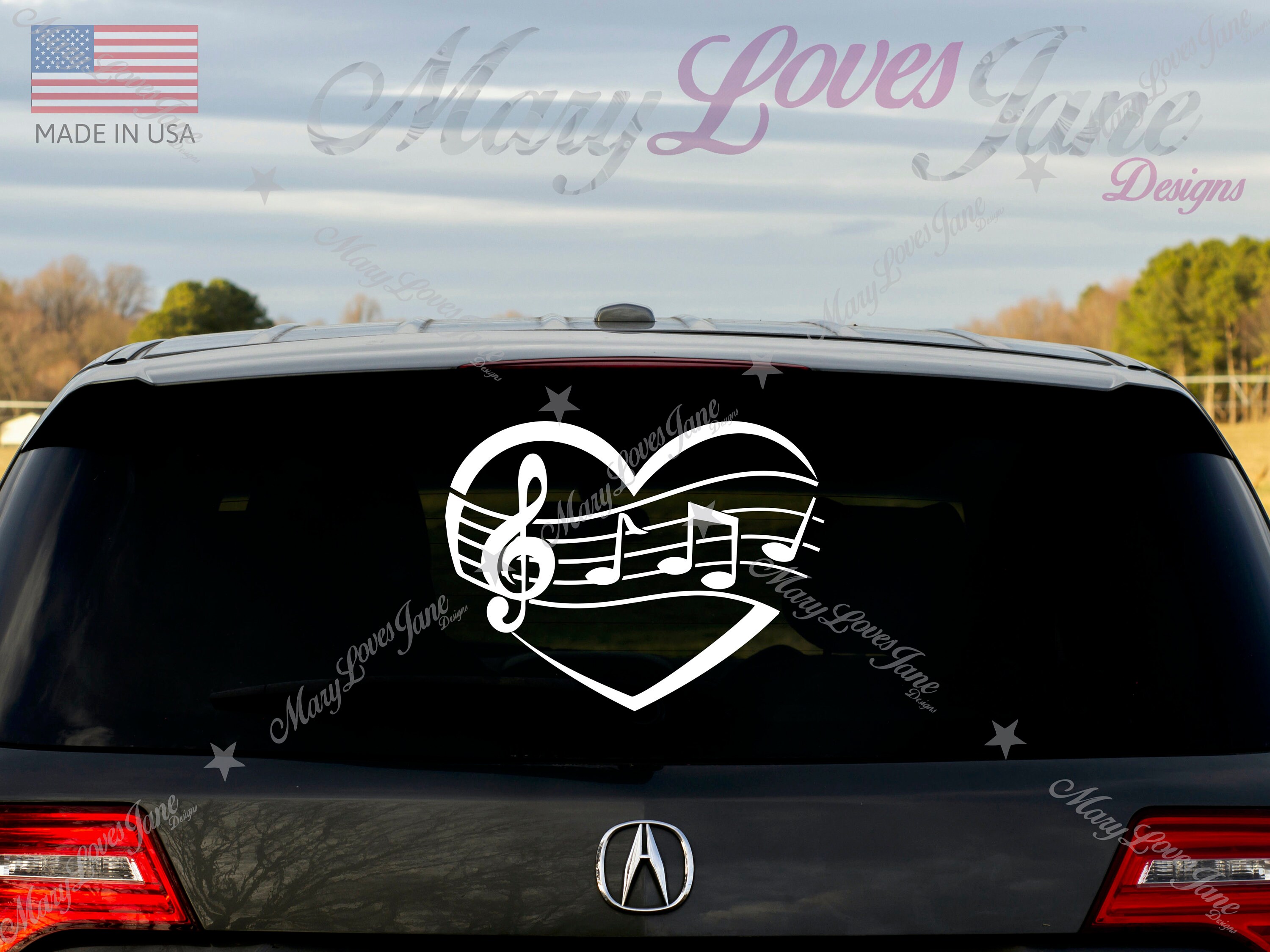 Love Music Vinyl Decal Love Music Vinyl Sticker Car - Etsy Hong Kong