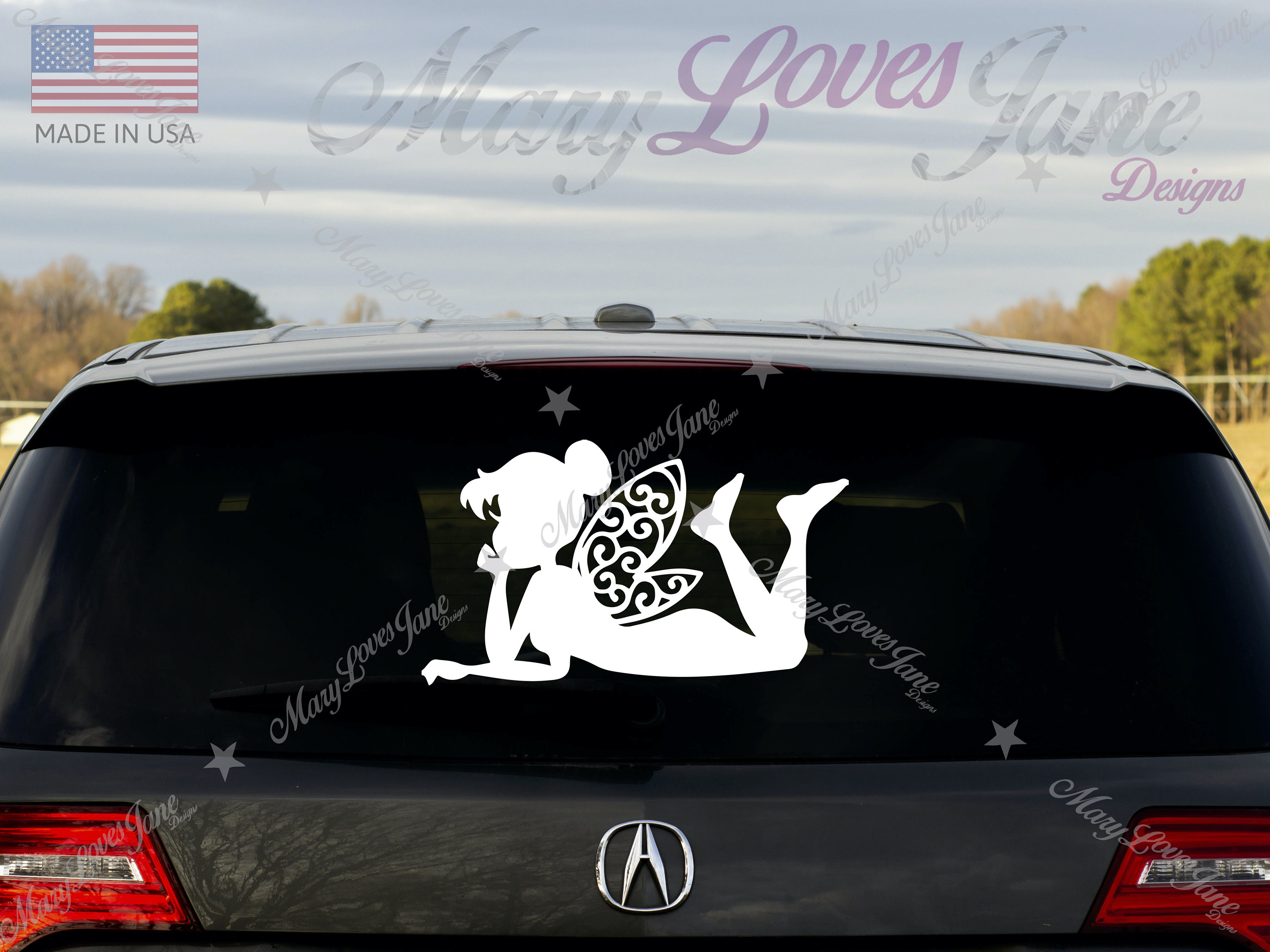 Fairy Vinyl Decal Fairy Vinyl Sticker Car Decal Window | Etsy