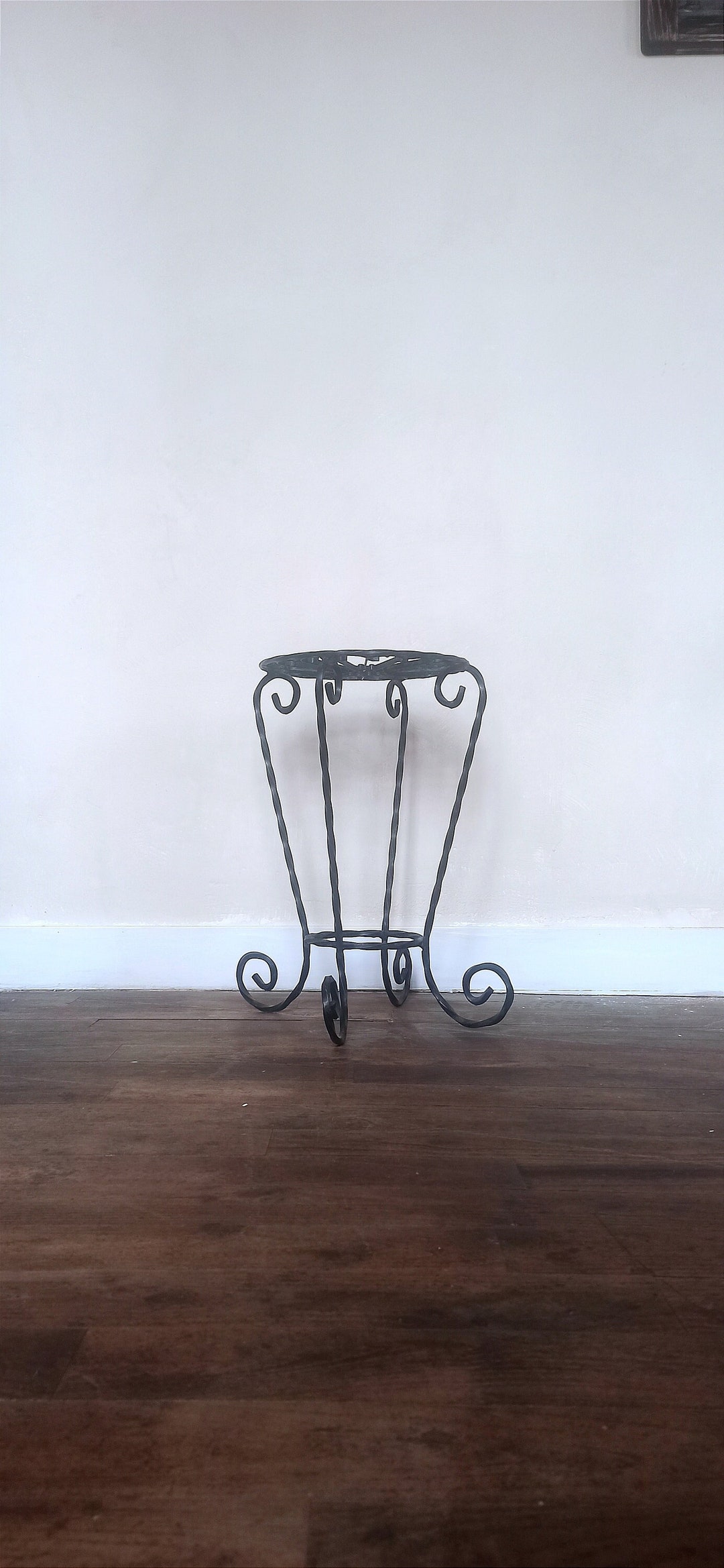 Black Wrought Iron Plant Stand - Etsy Australia
