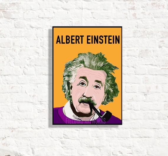 Albert Einstein Print Einstein Patent Library Wall Art | Etsy