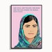 Malala Yousafzai Poster, I Am Malala, Feminist Artwork, Malala Print ...