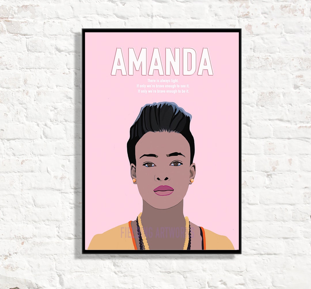 Amanda Gorman Print, Poet, Feminist Wall Art, Colorful Art, Girl Power ...