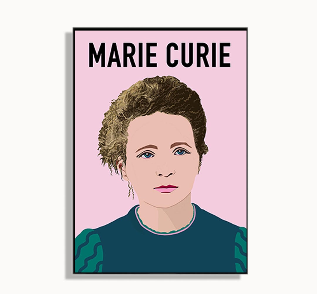 Marie Curie Poster Print | Inspirational Science Wall Art | Women in ...