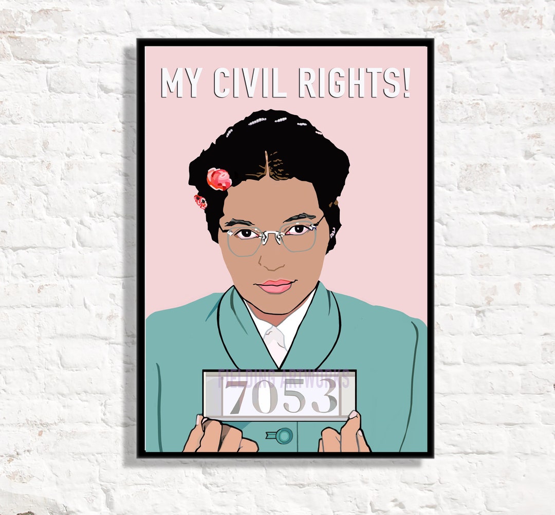 Rosa Parks Print, Shero, Rosa Parks Civil Rights Poster, Female Icon ...