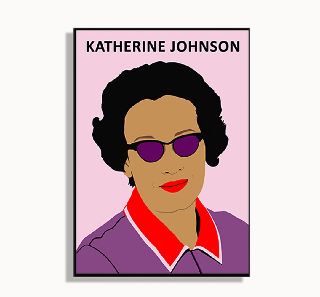 Katherine Johnson NASA Portrait Print: Feminist Icon, Aerospace Art - Etsy