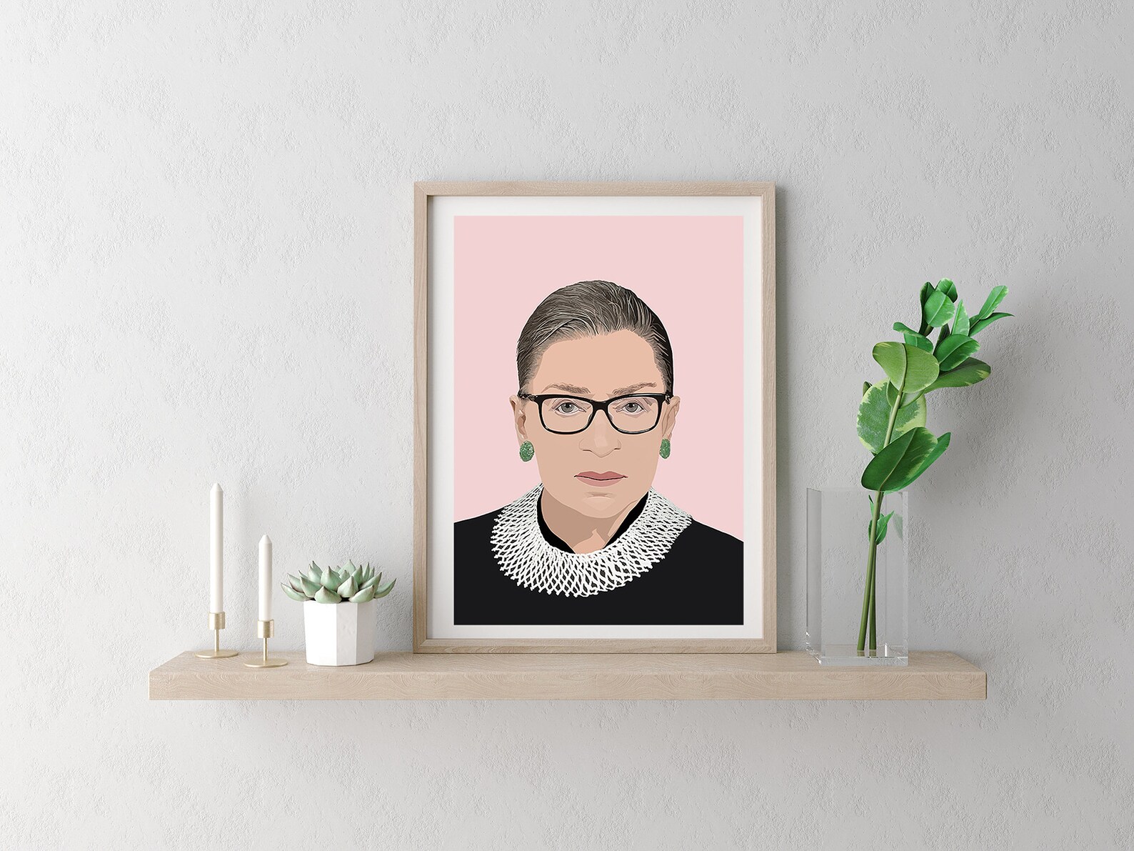 Ruth Bader Ginsburg Print Feminist Icon RBG Supreme Court | Etsy