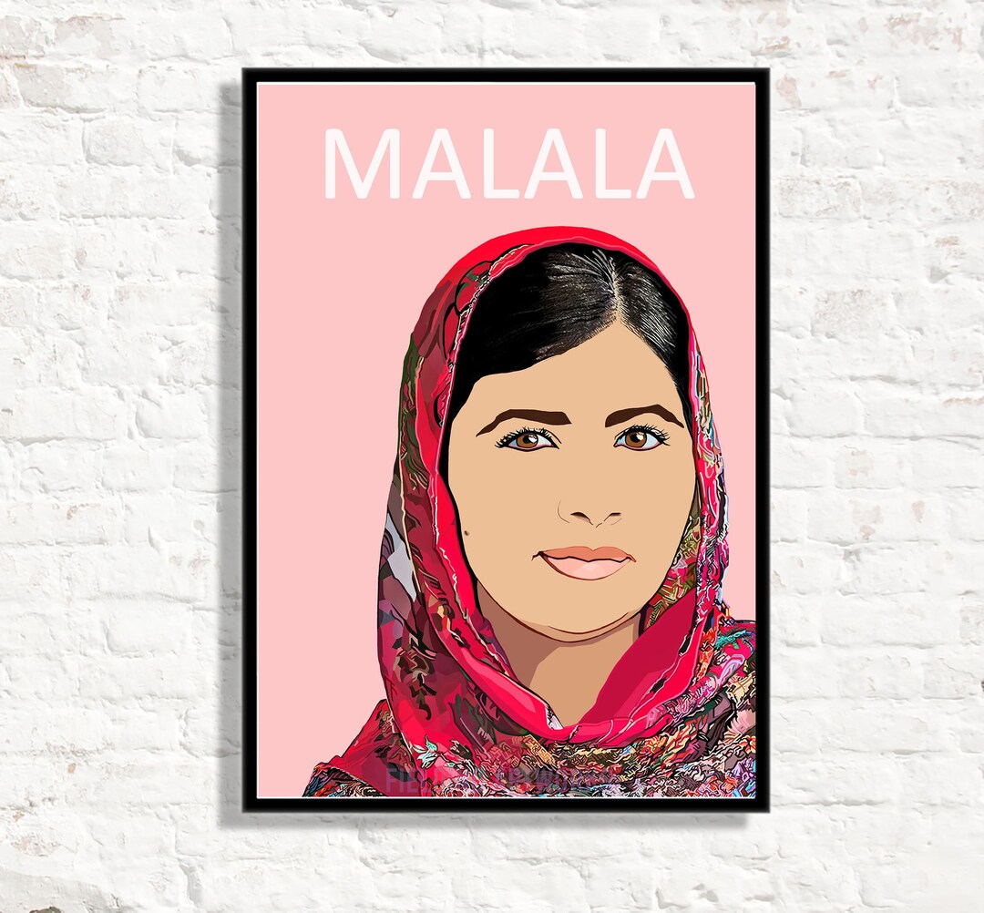 Malala Yousafzai Poster Malala Ladies of Leadership Pink - Etsy UK