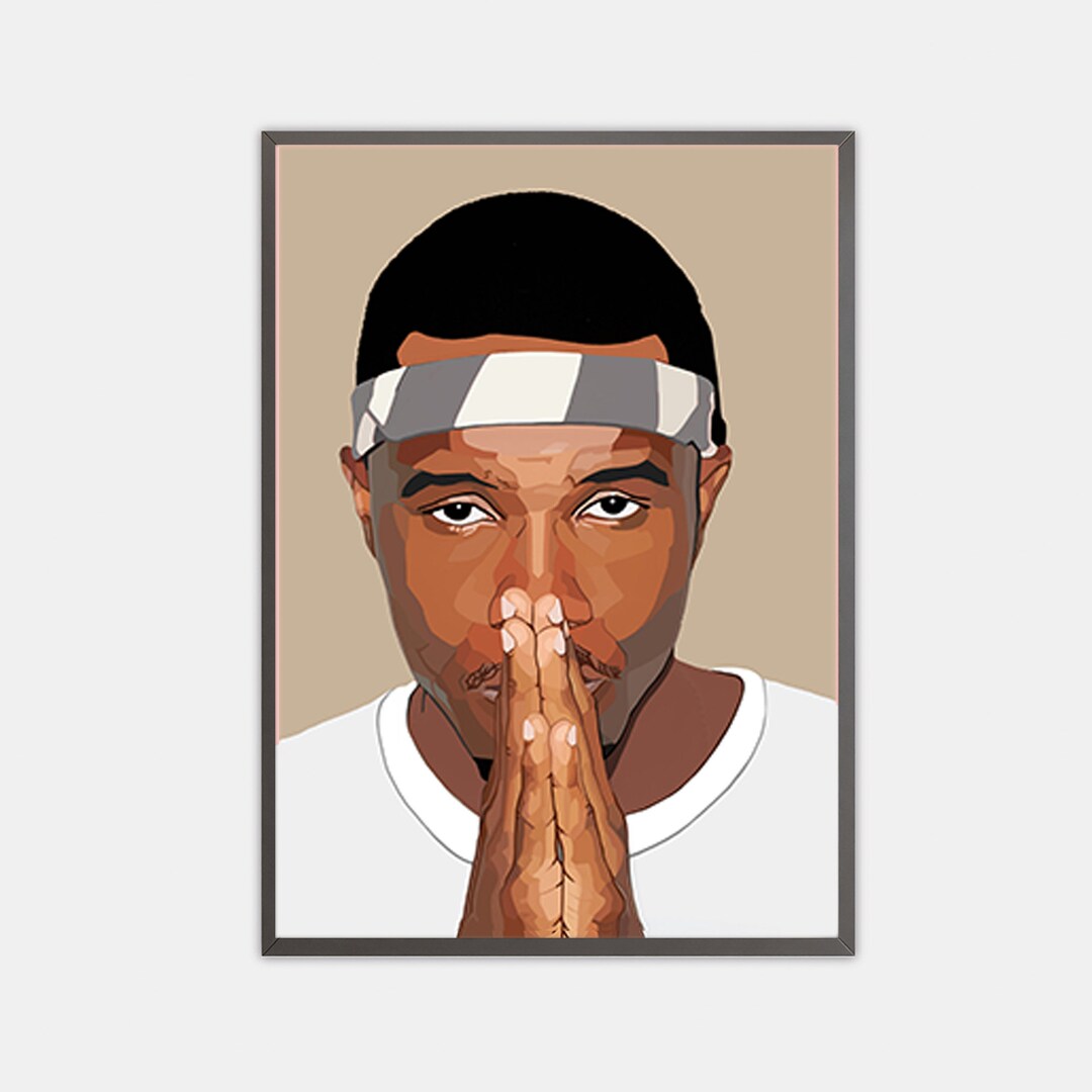 FRANK OCEAN PRINT, R&B Soul Artist Print, Music Artist Print, Rapper ...