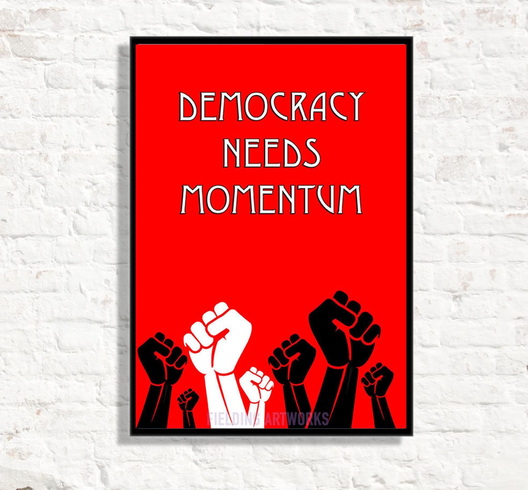 Political Poster, Socialist Wall Art, Momentum, Classroom Decor, - Etsy