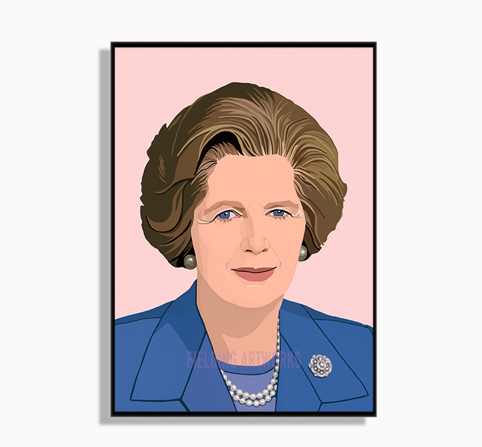 Margaret Thatcher Print Feminist Margaret Thatcher Poster - Etsy UK