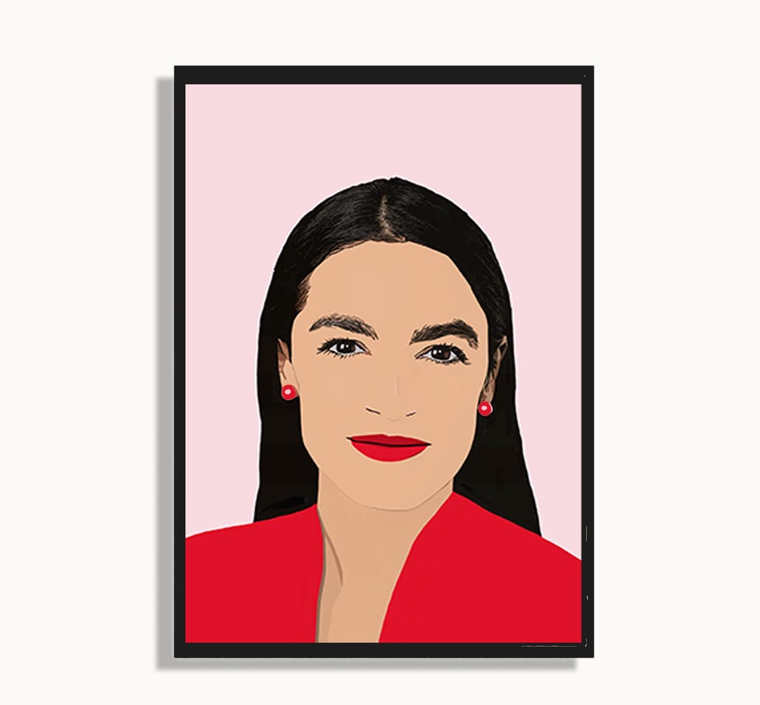 Alexandria Ocasio-cortez Print, New York Political Print, AOC Print ...