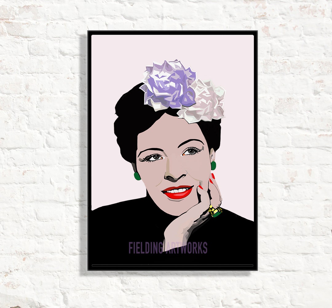 Billie Holiday Print/poster, Celebrity Music Artist, Lady Day, American ...