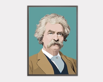 Mark Twain Poster - Etsy