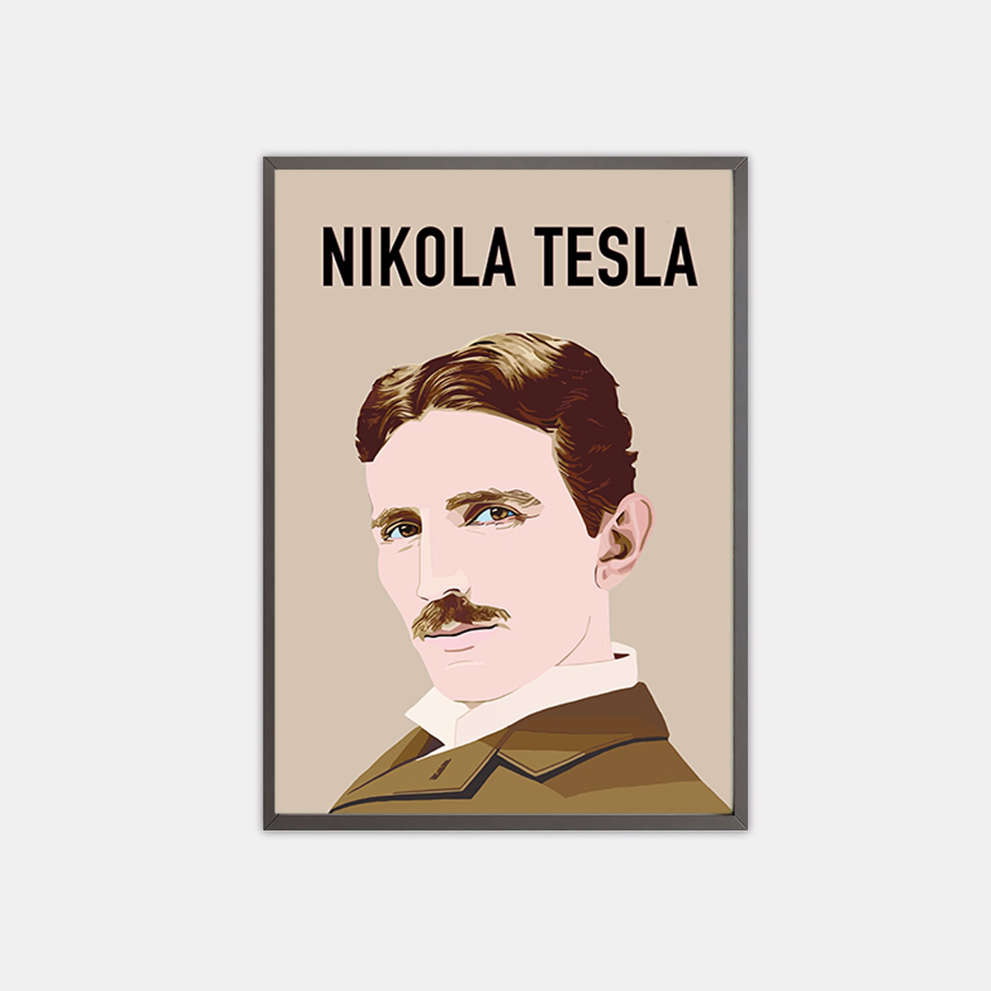 NIKOLA TESLA Nikola Tesla Print//poster Classroom Decor - Etsy Australia