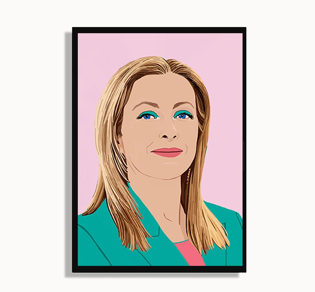 Giorgia Meloni Poster Print | Modern Political Portrait | Italian Prime ...