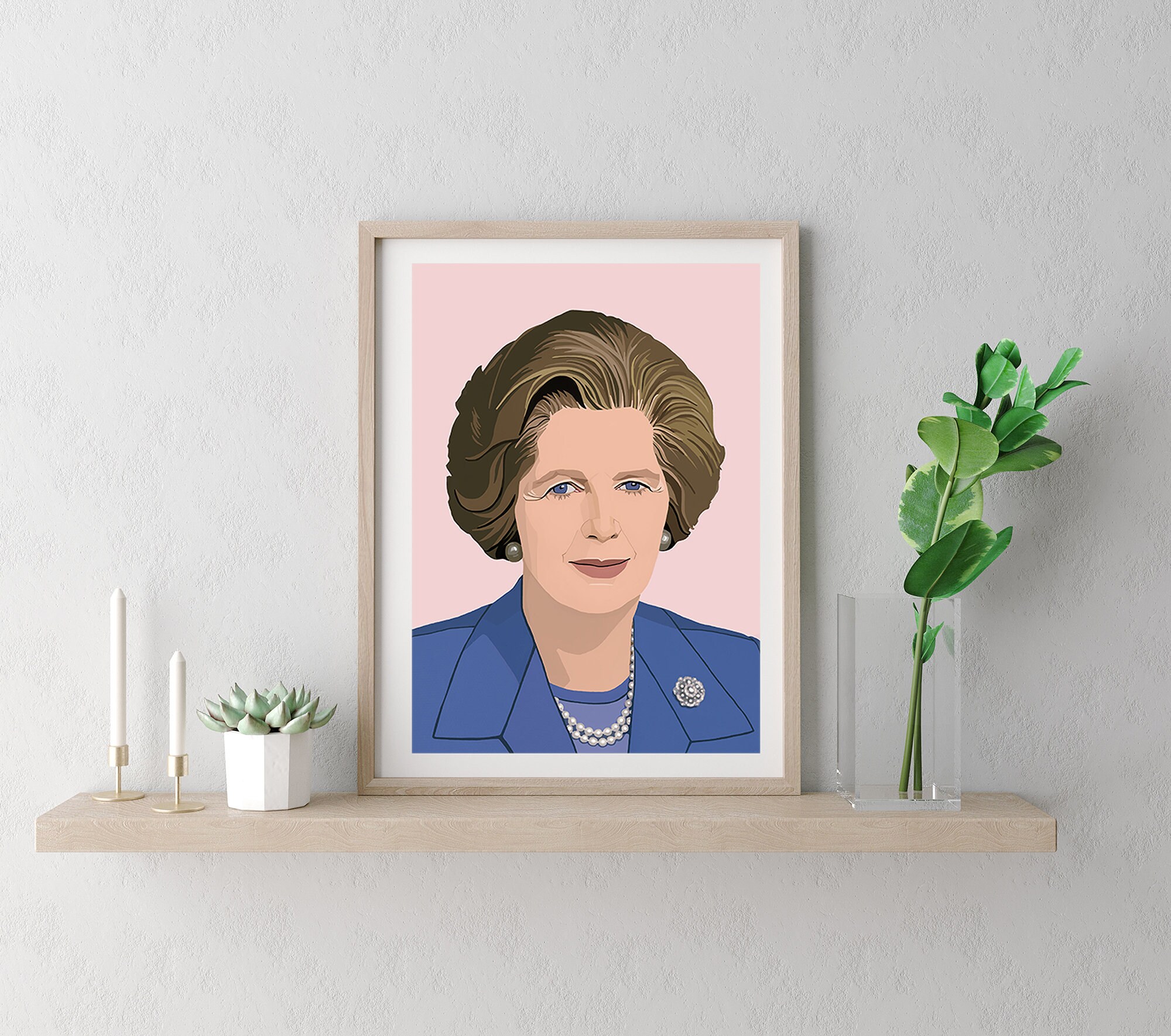 Margaret Thatcher Print Feminist Margaret Thatcher Poster - Etsy UK