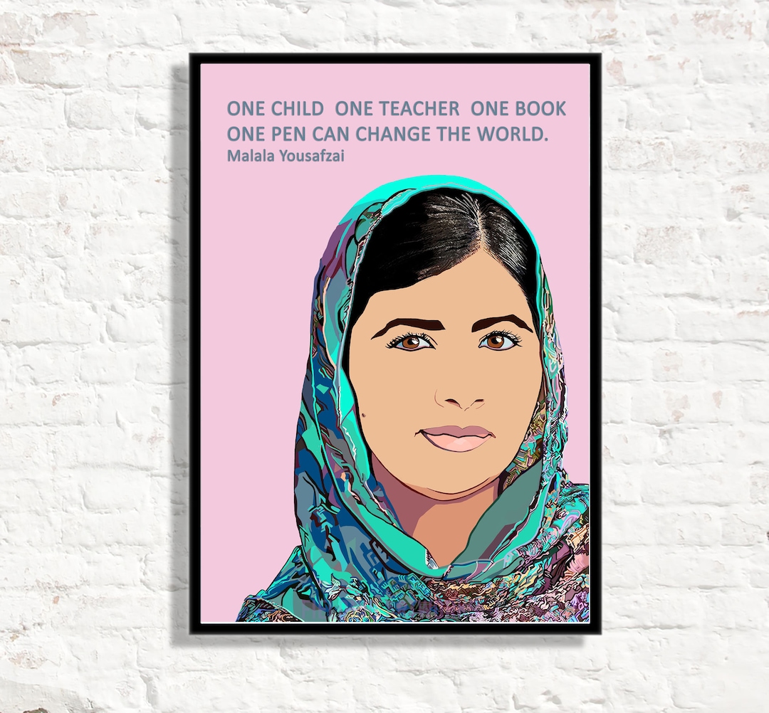 Malala Yousafzai Poster I Am Malala Feminist Artwork Malala - Etsy UK