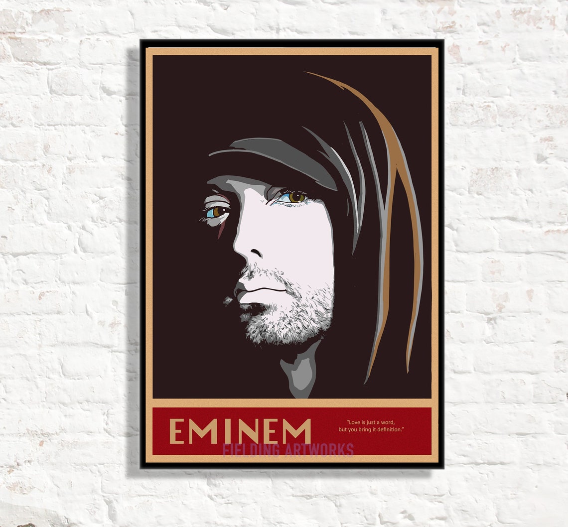 EMINEM Music Artwork Classroom Decor Dorm/university Wall - Etsy