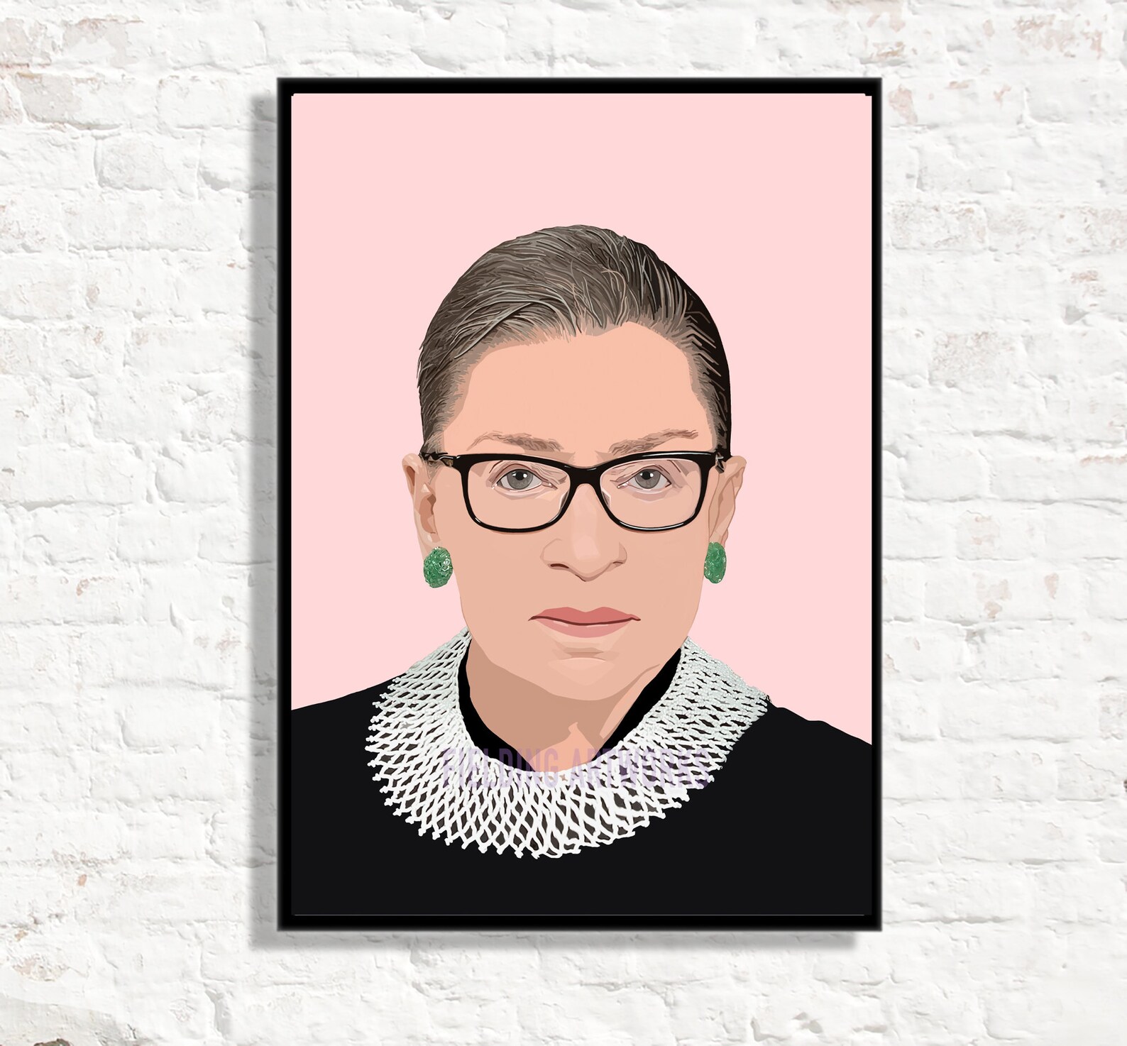 Ruth Bader Ginsburg Print Feminist Icon RBG Supreme Court | Etsy