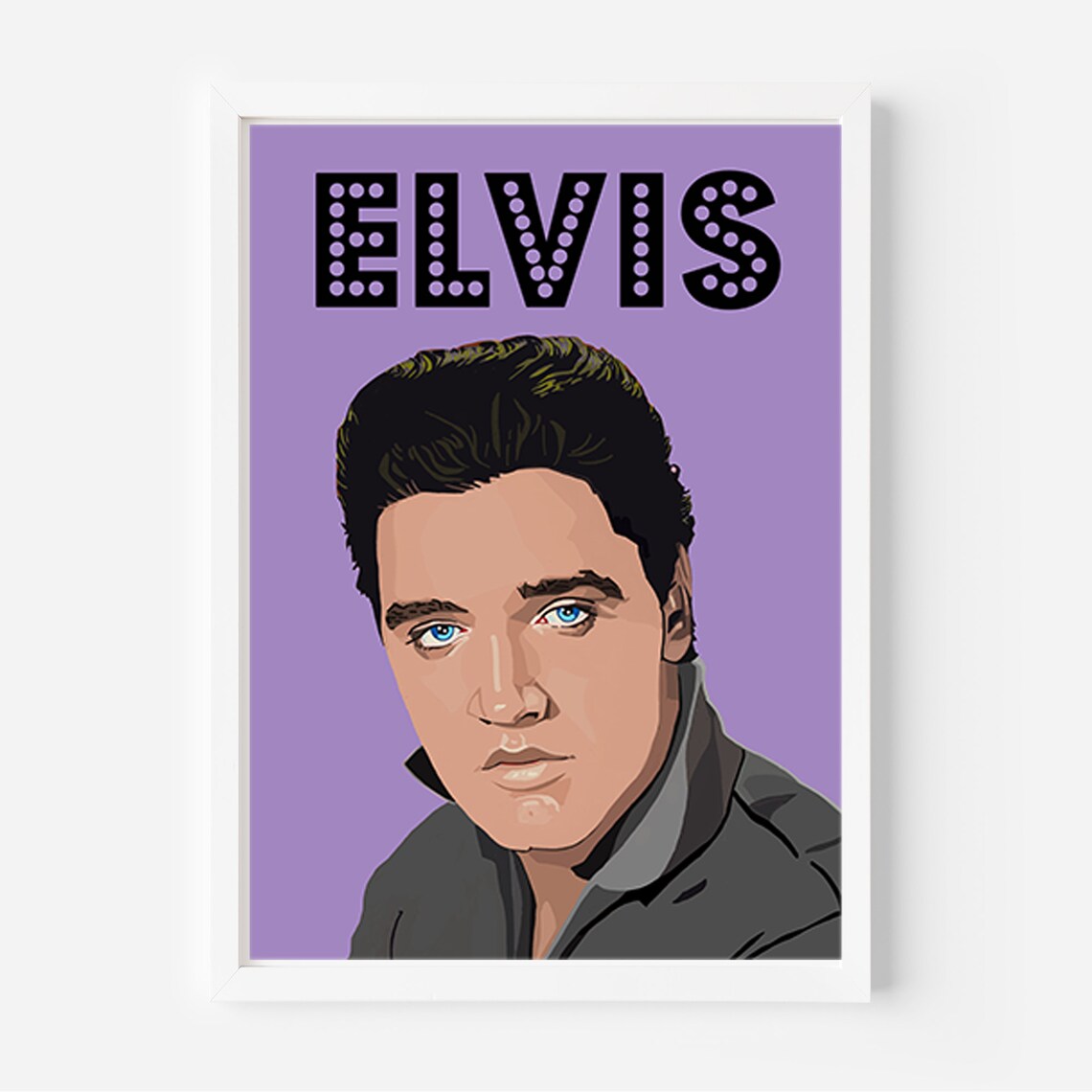 ELVIS POSTER Elvis Presley Print King of Rock and Roll - Etsy