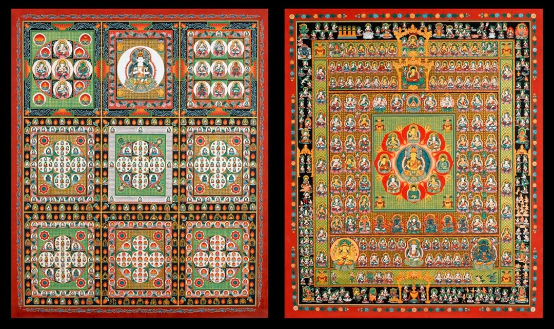 Ryokai Mandala Painted on Cotton Canvassize 106cm X 88cm - Etsy Canada