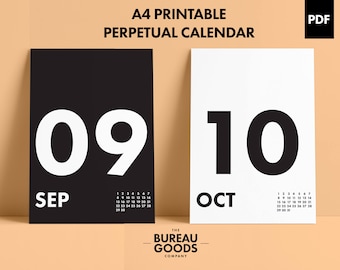 EDITABLE 12 Polka Dot Calendars You Choose 2015, 2016 and Beyond ...