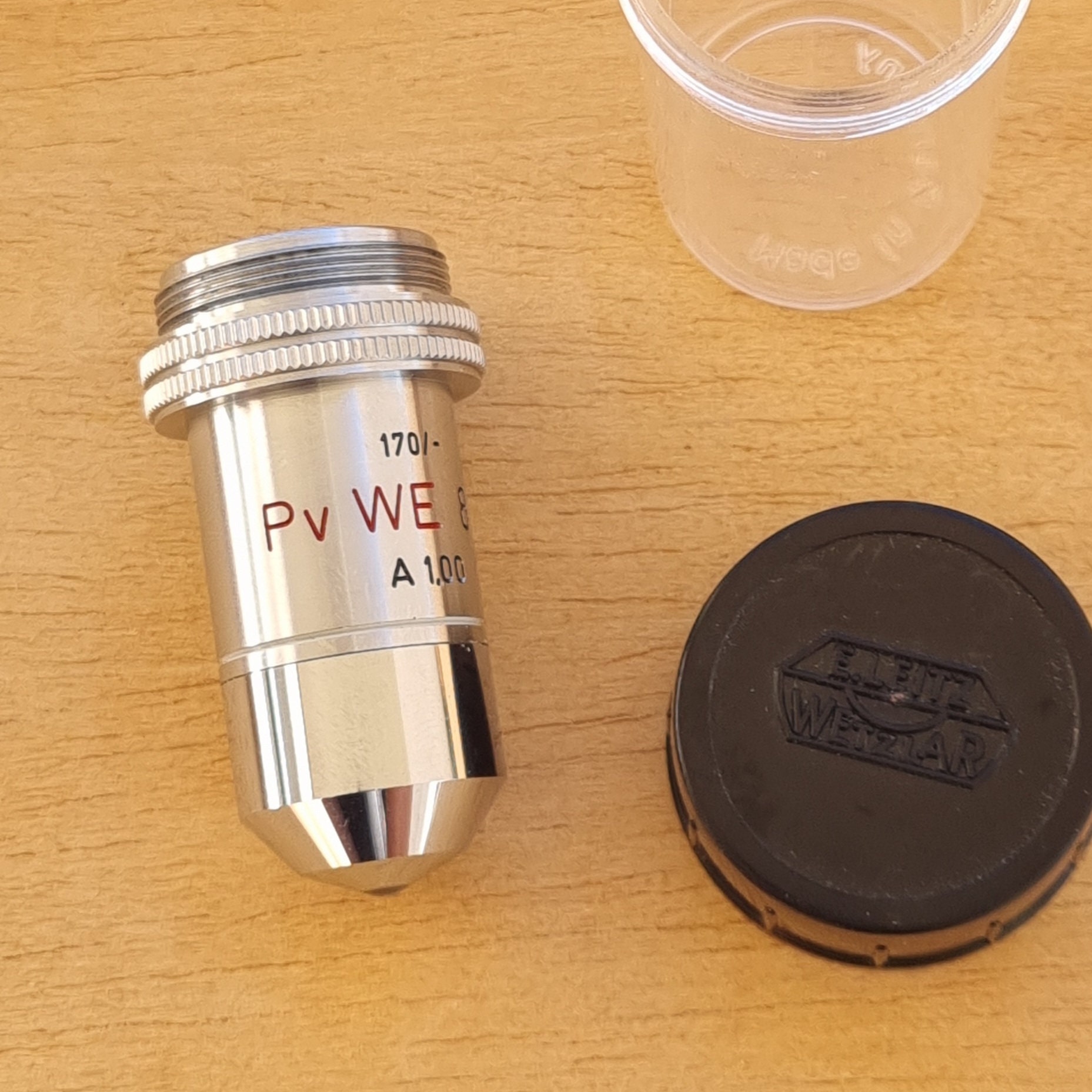 Rare Leitz Wetzlar Microscope Objective Pv WE 80 : 1 N A 1.00 - Etsy