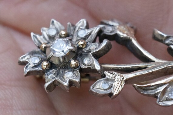 Antique Georgian Victorian 18k gold and Silver paste… - Gem